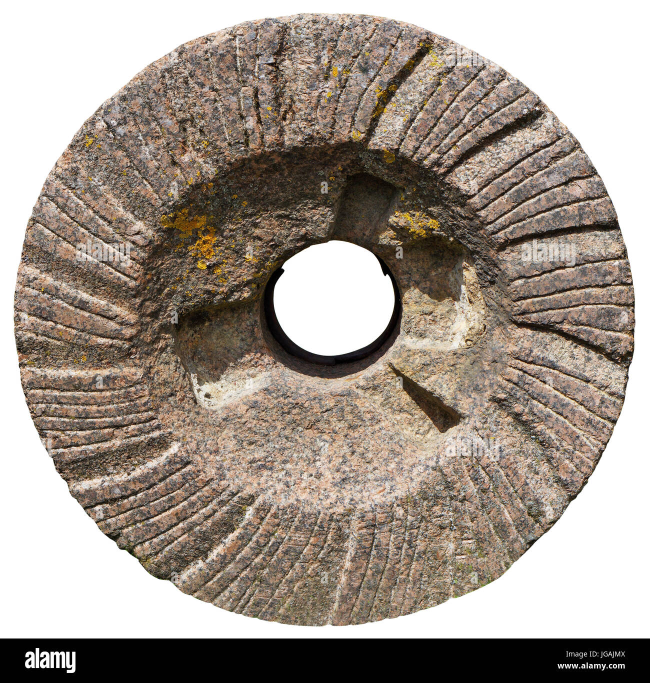 The most ancient granite mill round millstone for a grain crunching in ...