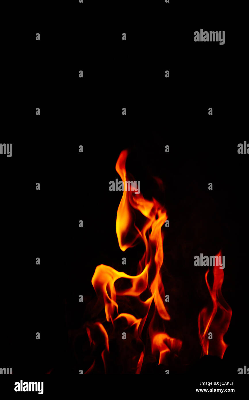Beautifully colored fire burning with big flames Stock Photo - Alamy