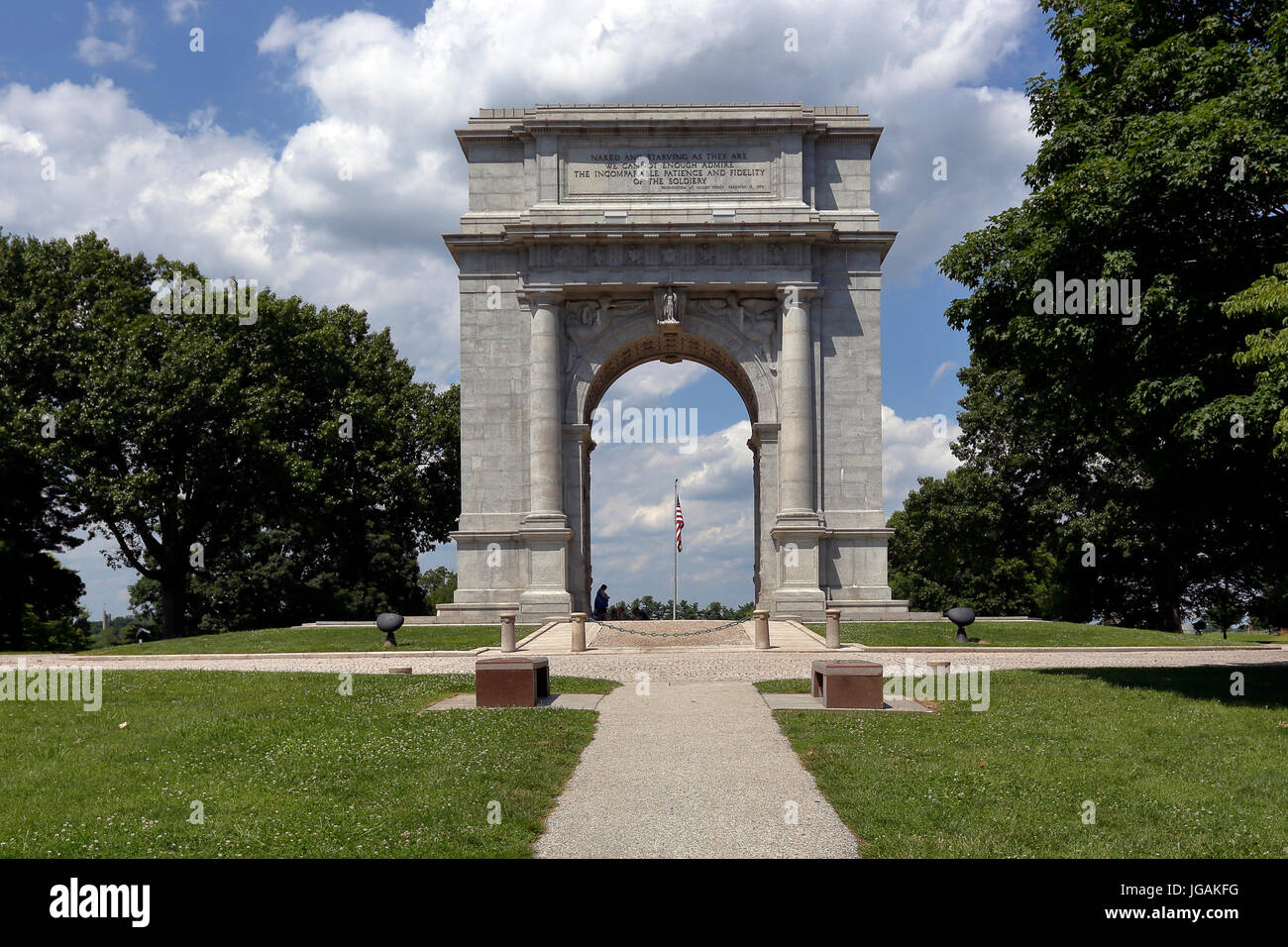 National Memorial Arch at Valley Forge National Park, Pennsylvania ...