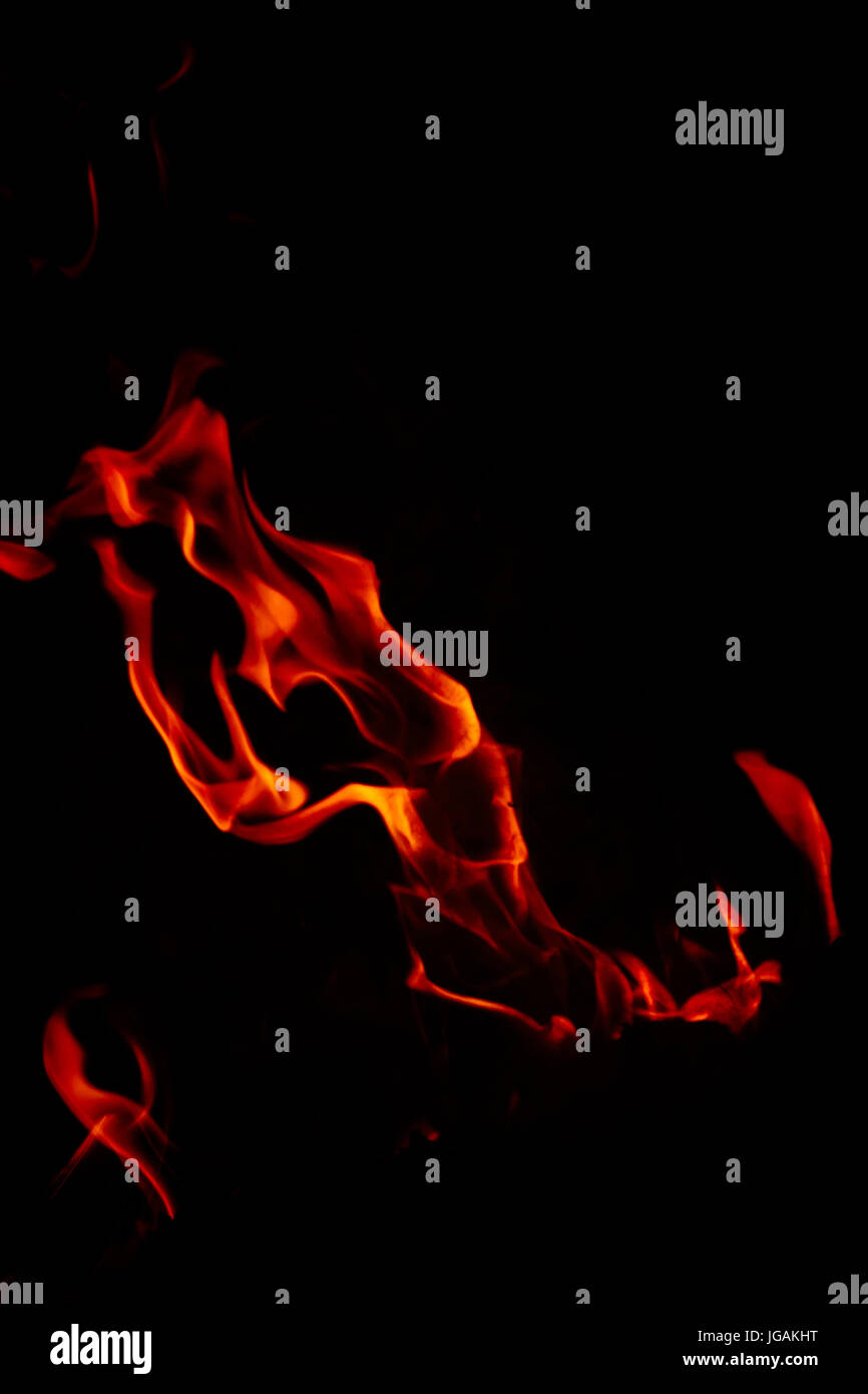 Beautifully colored fire burning with big flames Stock Photo - Alamy