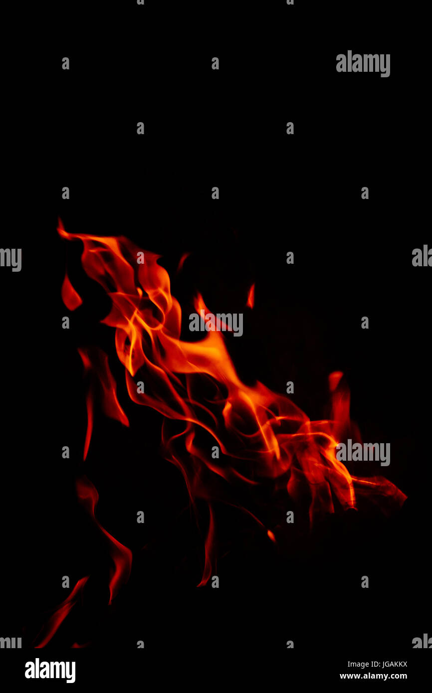 Beautifully colored fire burning with big flames Stock Photo - Alamy