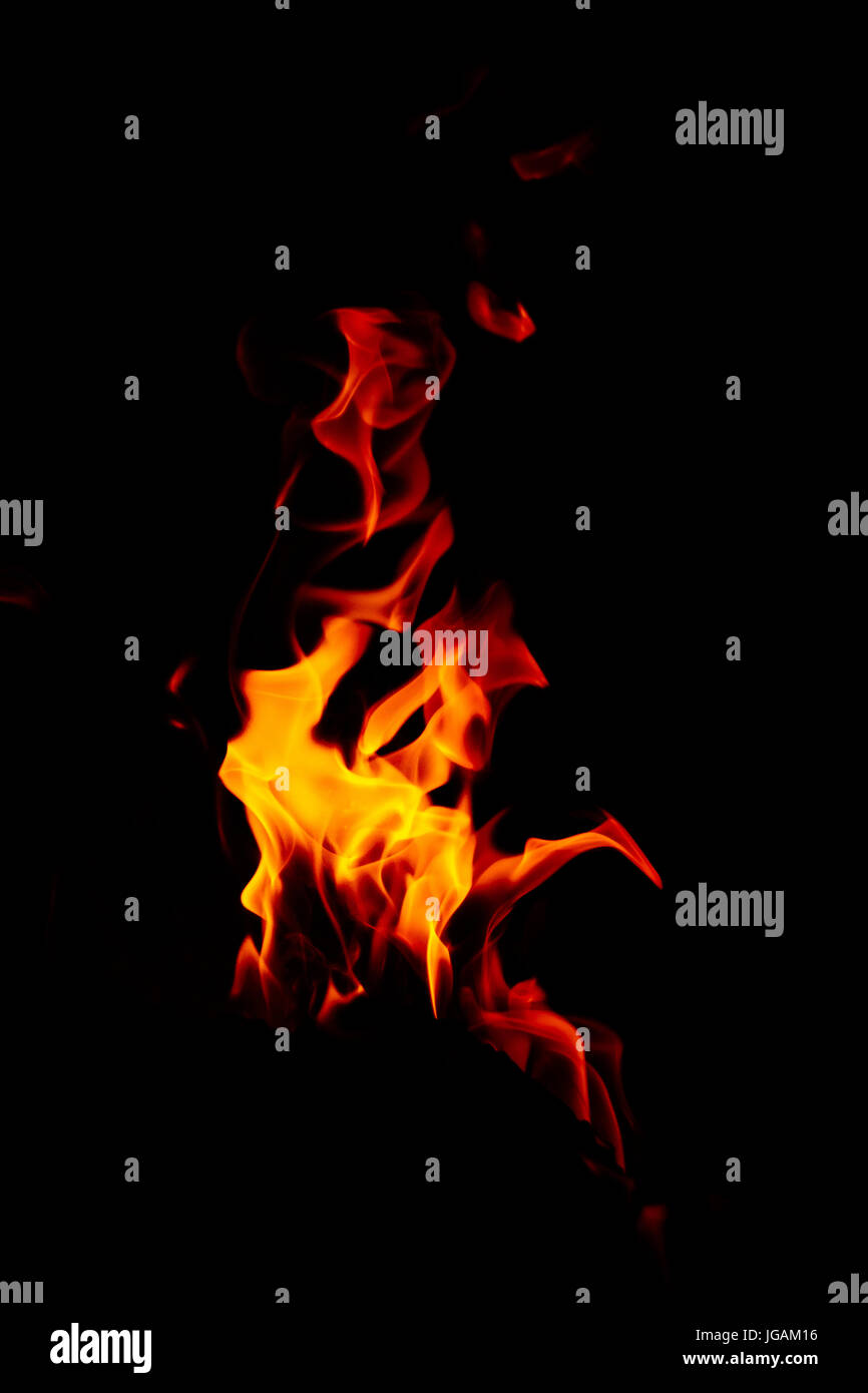 Beautifully colored fire burning with big flames Stock Photo - Alamy