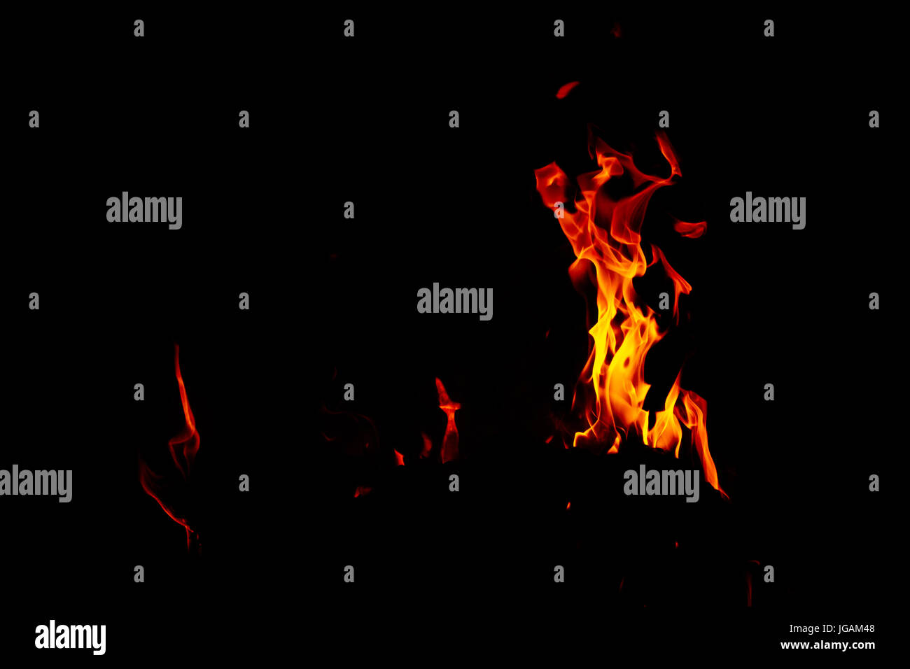 Beautifully colored fire burning with big flames Stock Photo - Alamy
