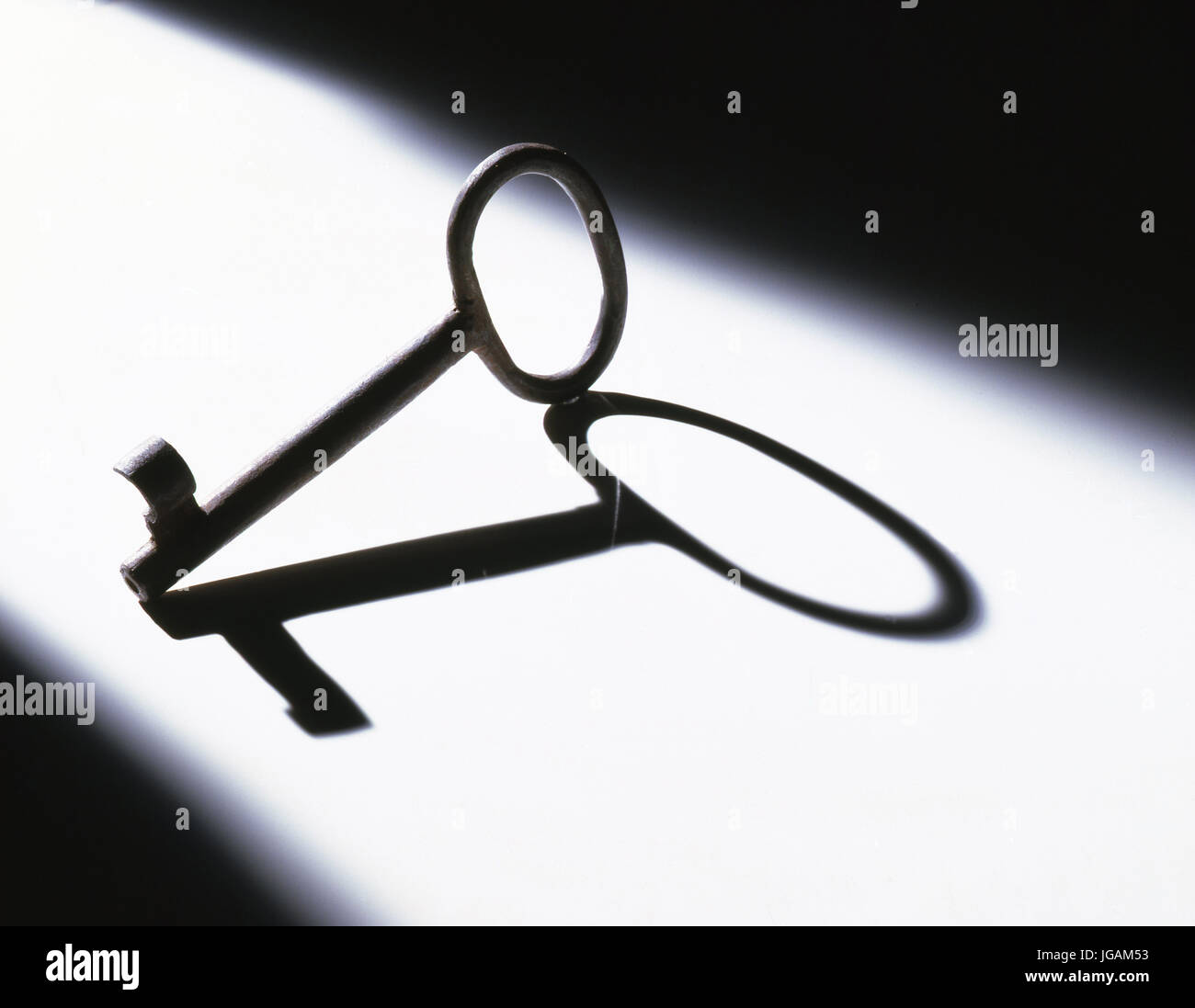 Key, shadow, light Stock Photo - Alamy