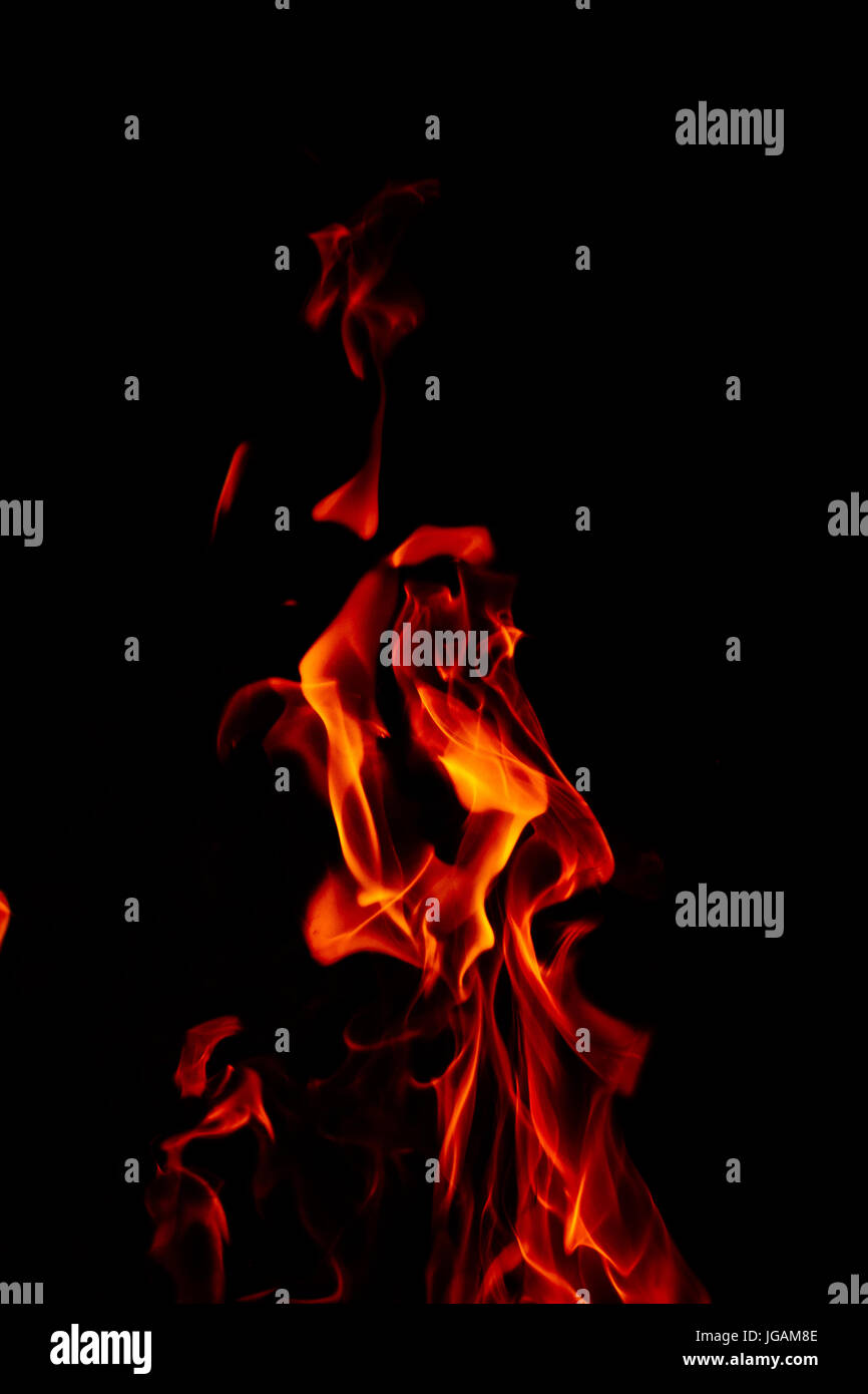 Beautifully colored fire burning with big flames Stock Photo - Alamy