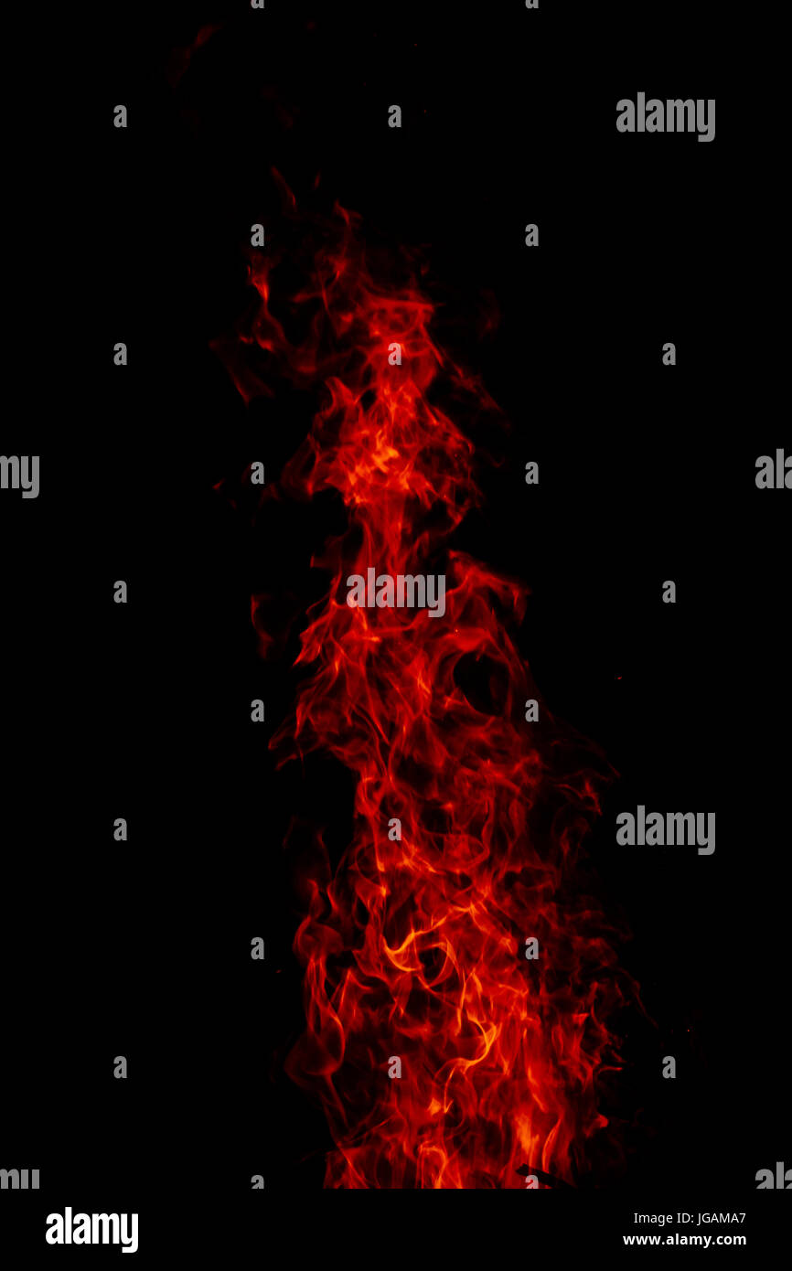 Beautifully colored fire burning with big flames Stock Photo - Alamy