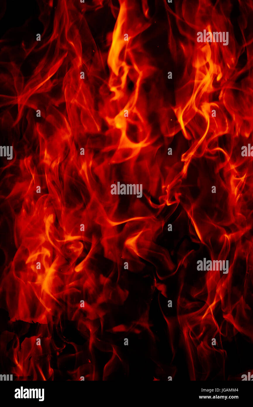 Beautifully colored fire burning with big flames Stock Photo - Alamy