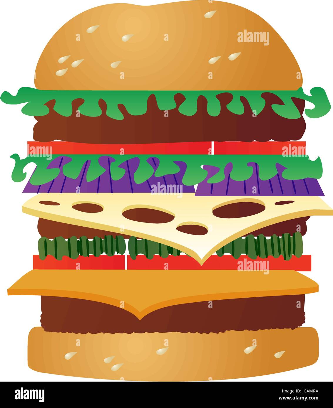 Triple Cheeseburger High Resolution Stock Photography and Images - Alamy