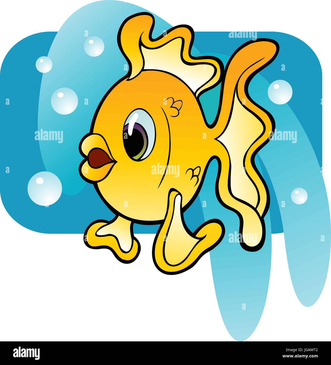 Goldfish Cartoon High Resolution Stock Photography and Images - Alamy