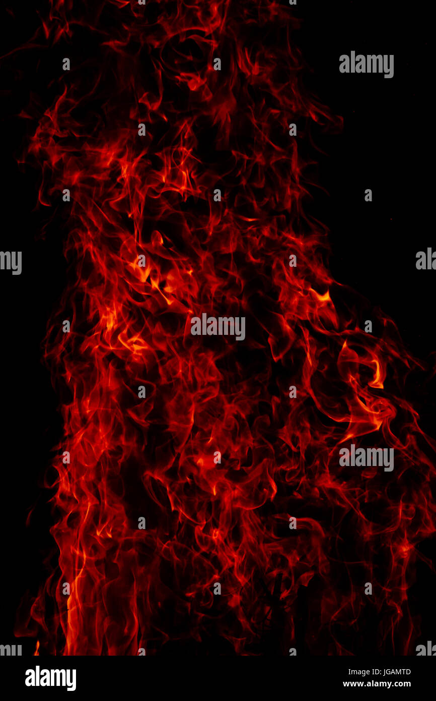 Beautifully colored fire burning with big flames Stock Photo - Alamy