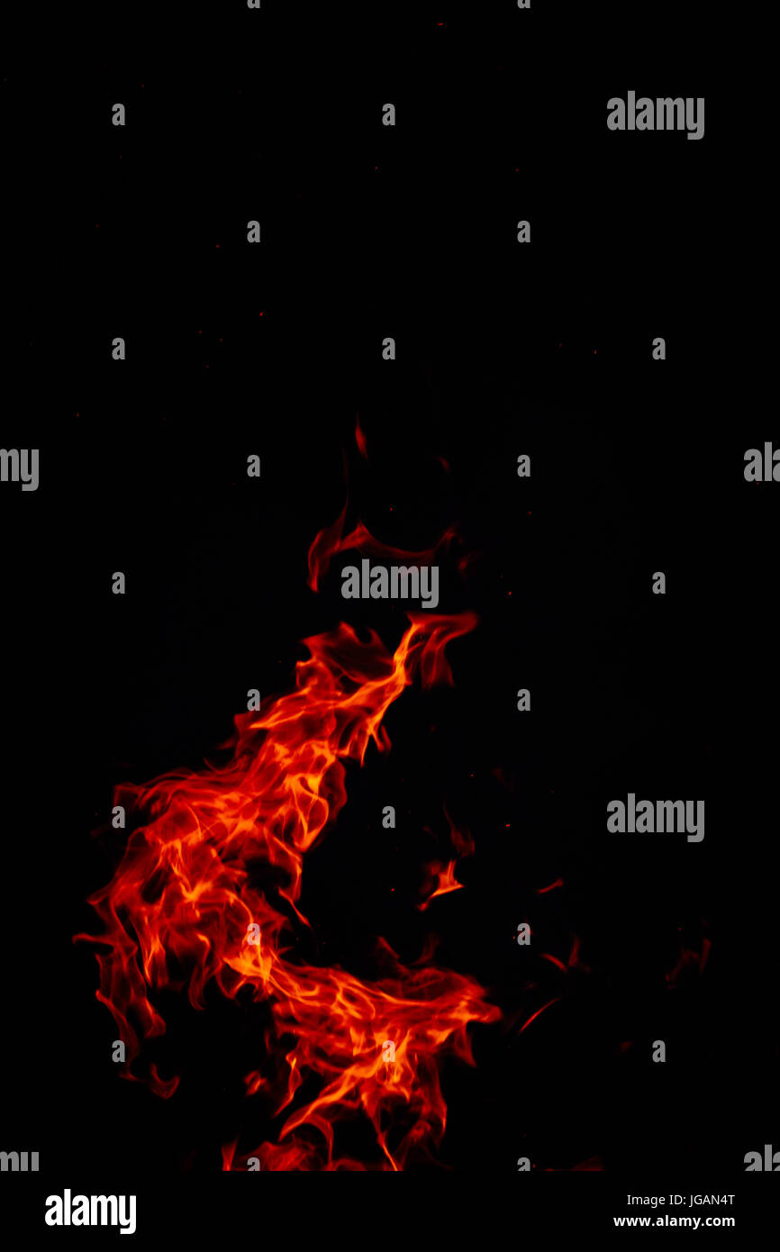 Beautifully colored fire burning with big flames Stock Photo - Alamy