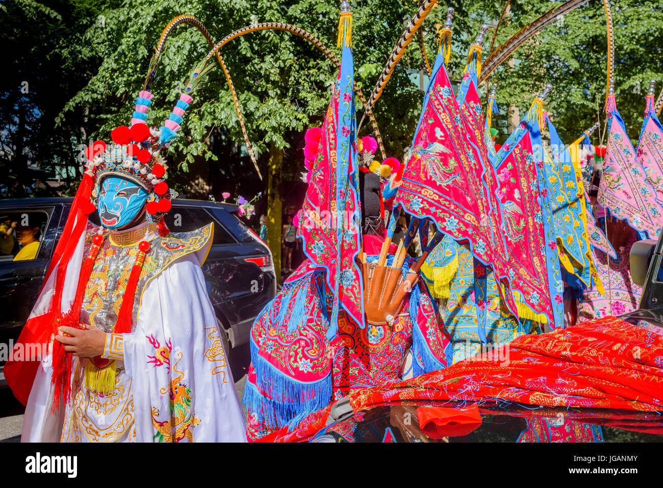 Canada 150 flags hi-res stock photography and images - Alamy