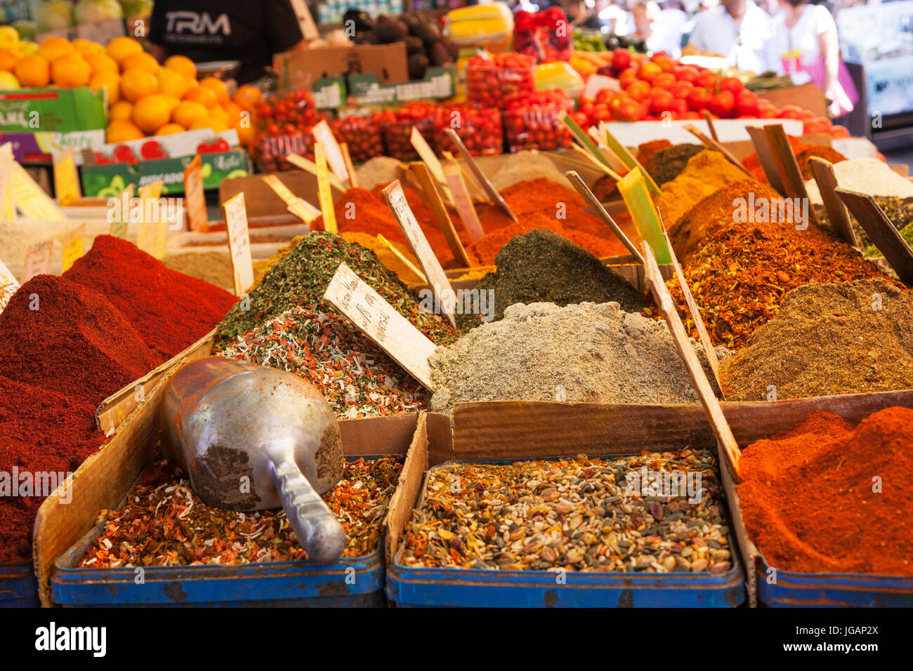 spices at Shuk Ha'Carmel, Tel Aviv, Israel Stock Photo - Alamy