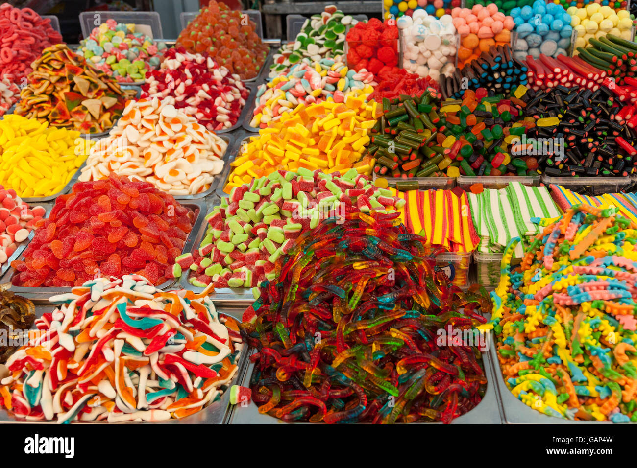 sweets stall in Carmel Shuk, Tel Aviv, Israel Stock Photo - Alamy