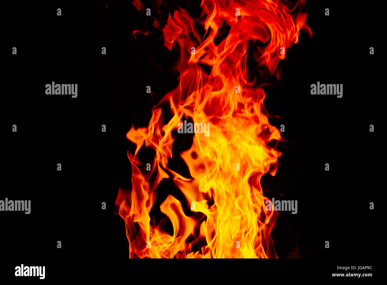 Beautifully colored fire burning with big flames Stock Photo - Alamy