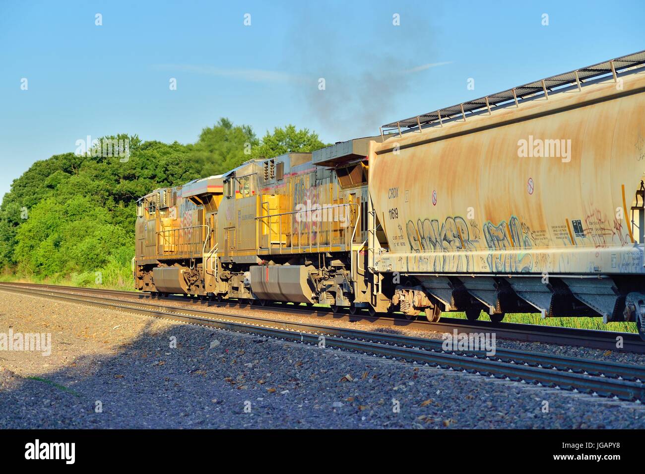 Freight trains united states hi-res stock photography and images - Alamy