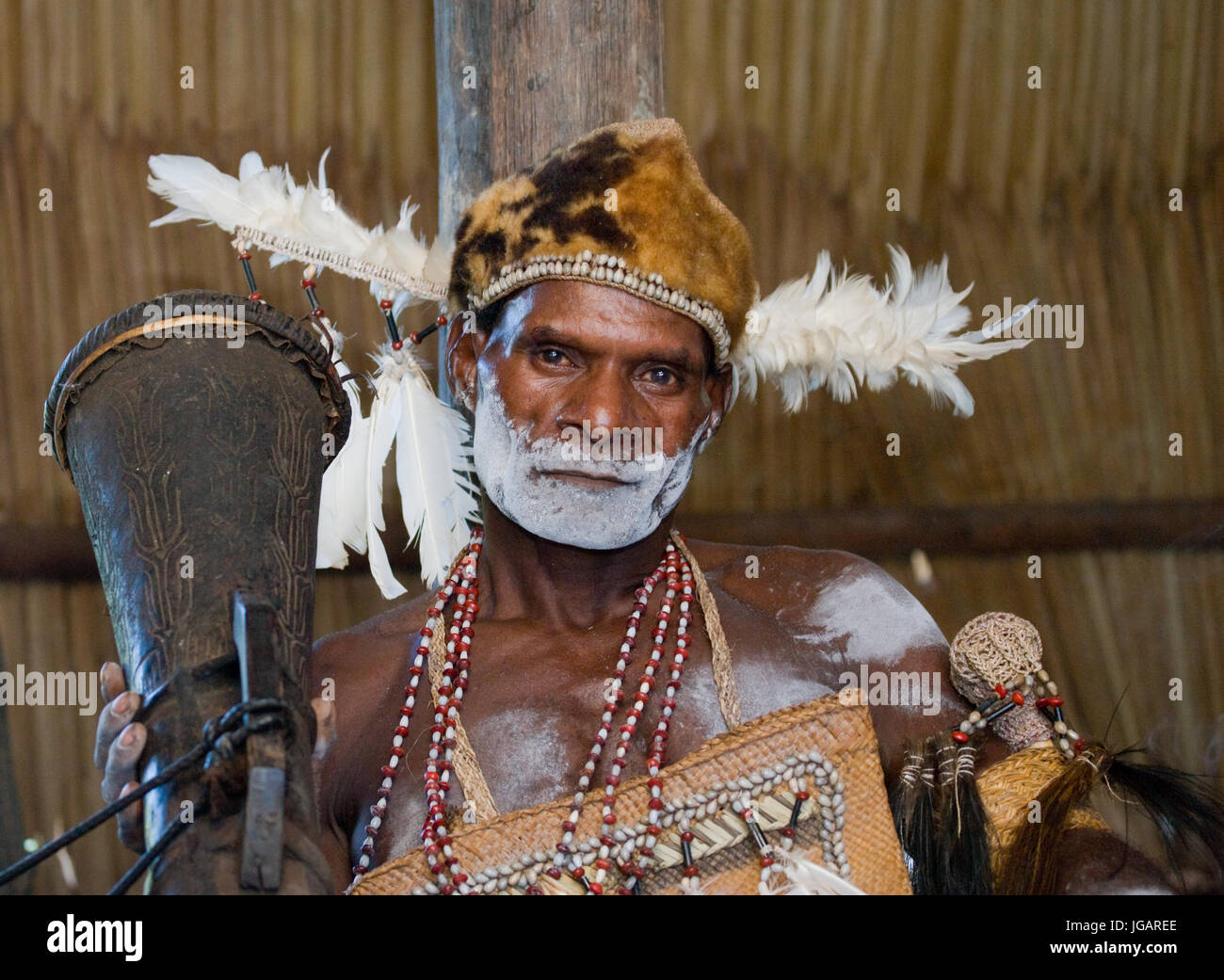 INDONESIA, IRIAN JAYA, ASMAT PROVINCE, JOW VILLAGE - JANUARY 19 ...