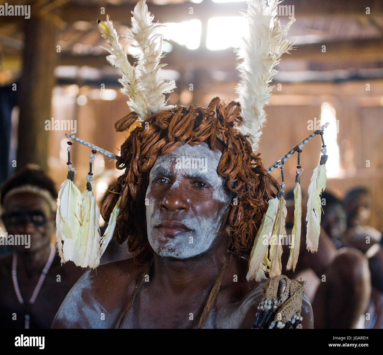 INDONESIA, IRIAN JAYA, ASMAT PROVINCE, JOW VILLAGE - JANUARY 19 ...