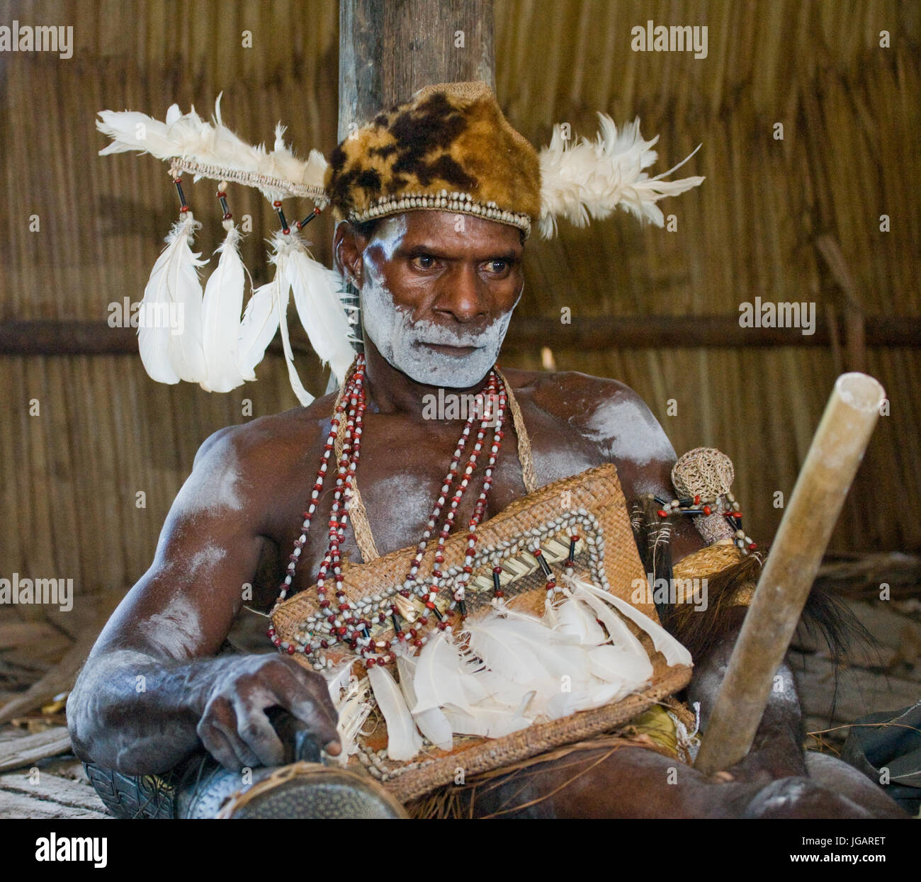 INDONESIA, IRIAN JAYA, ASMAT PROVINCE, JOW VILLAGE - JANUARY 19 ...