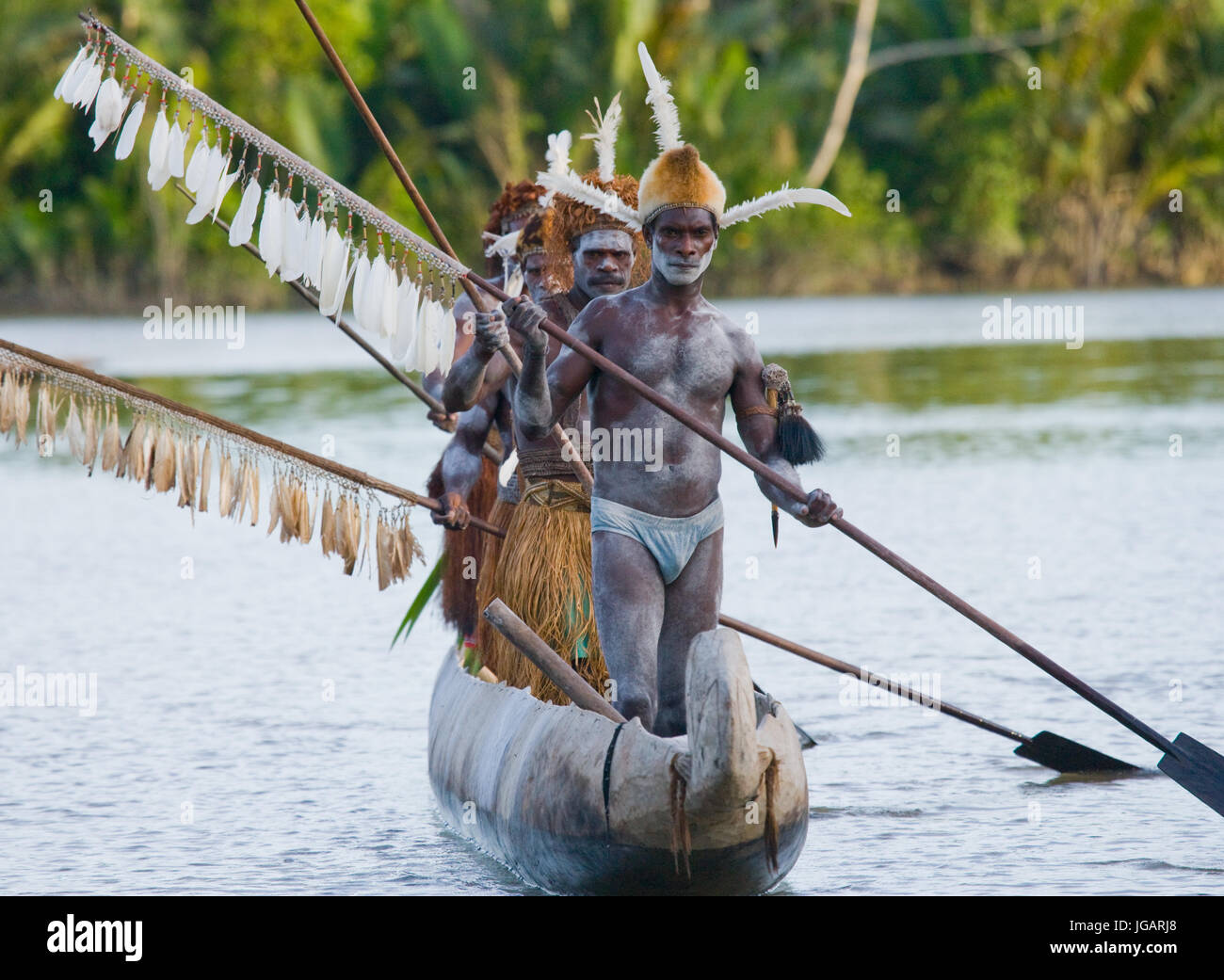 INDONESIA, IRIAN JAYA, ASMAT PROVINCE, JOW VILLAGE - JANUARY 19 ...