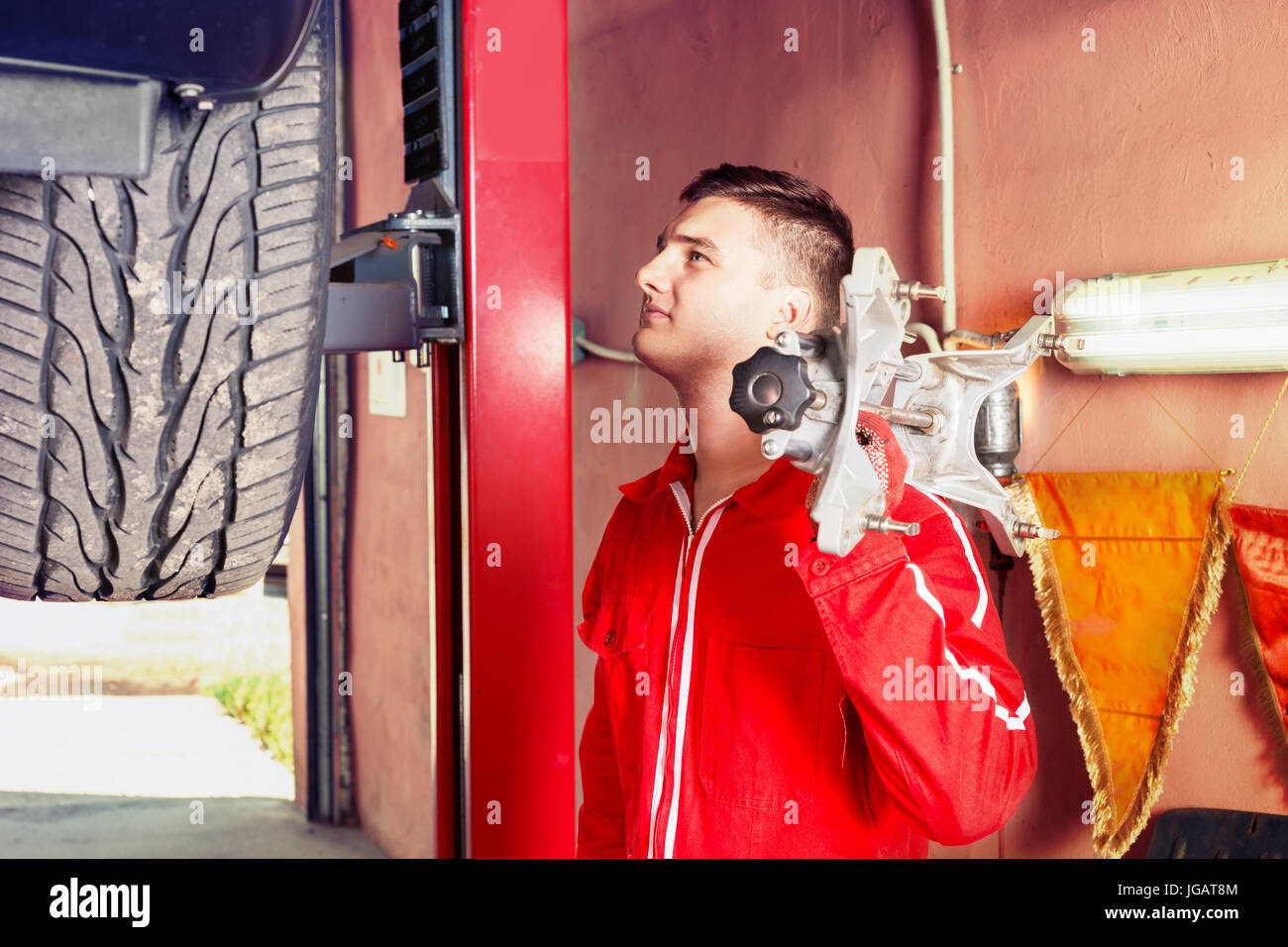 Man stands alongside car hi-res stock photography and images - Alamy