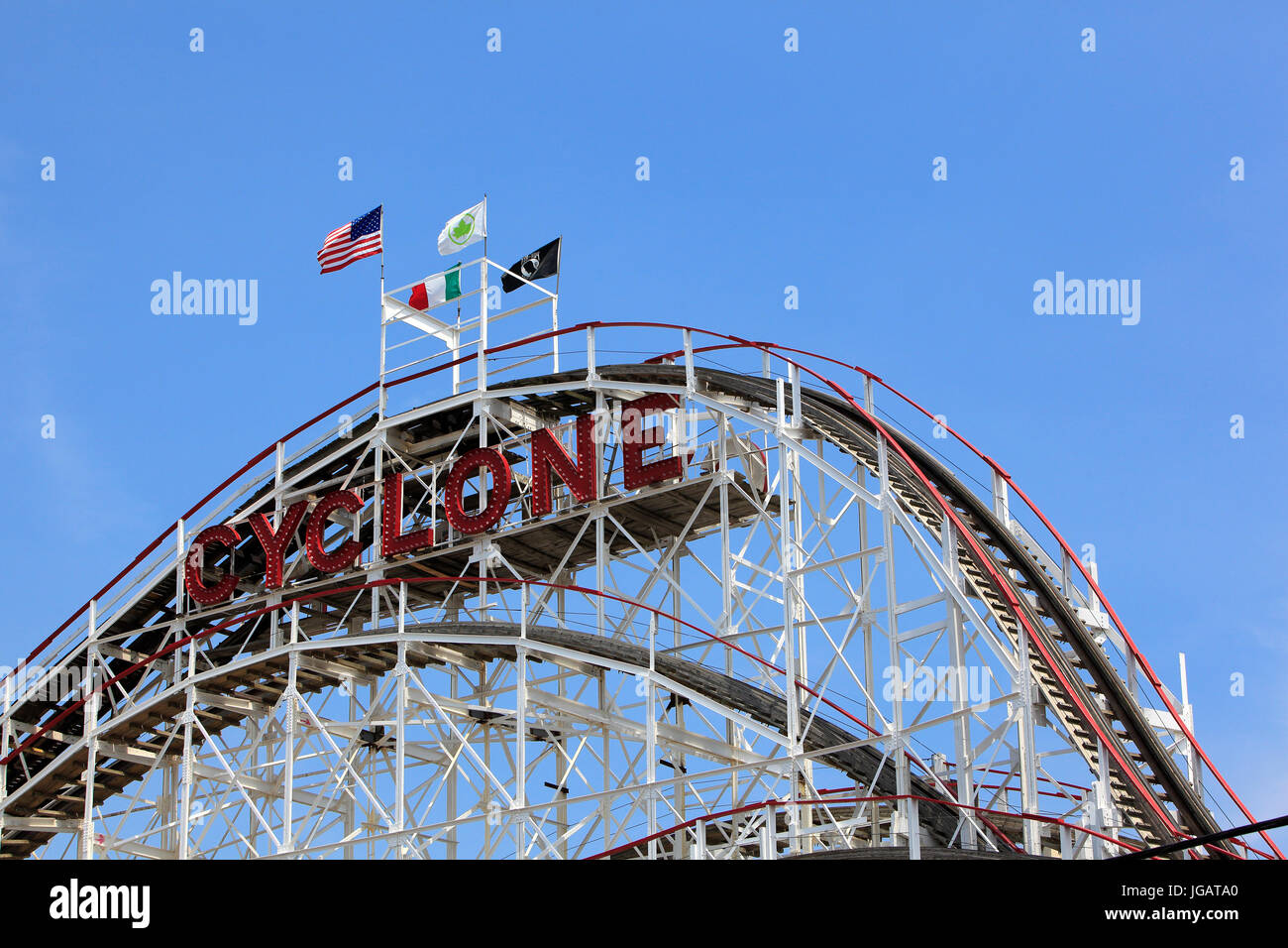 The Cyclone roller coaster in Coney Island New York Stock Photo - Alamy