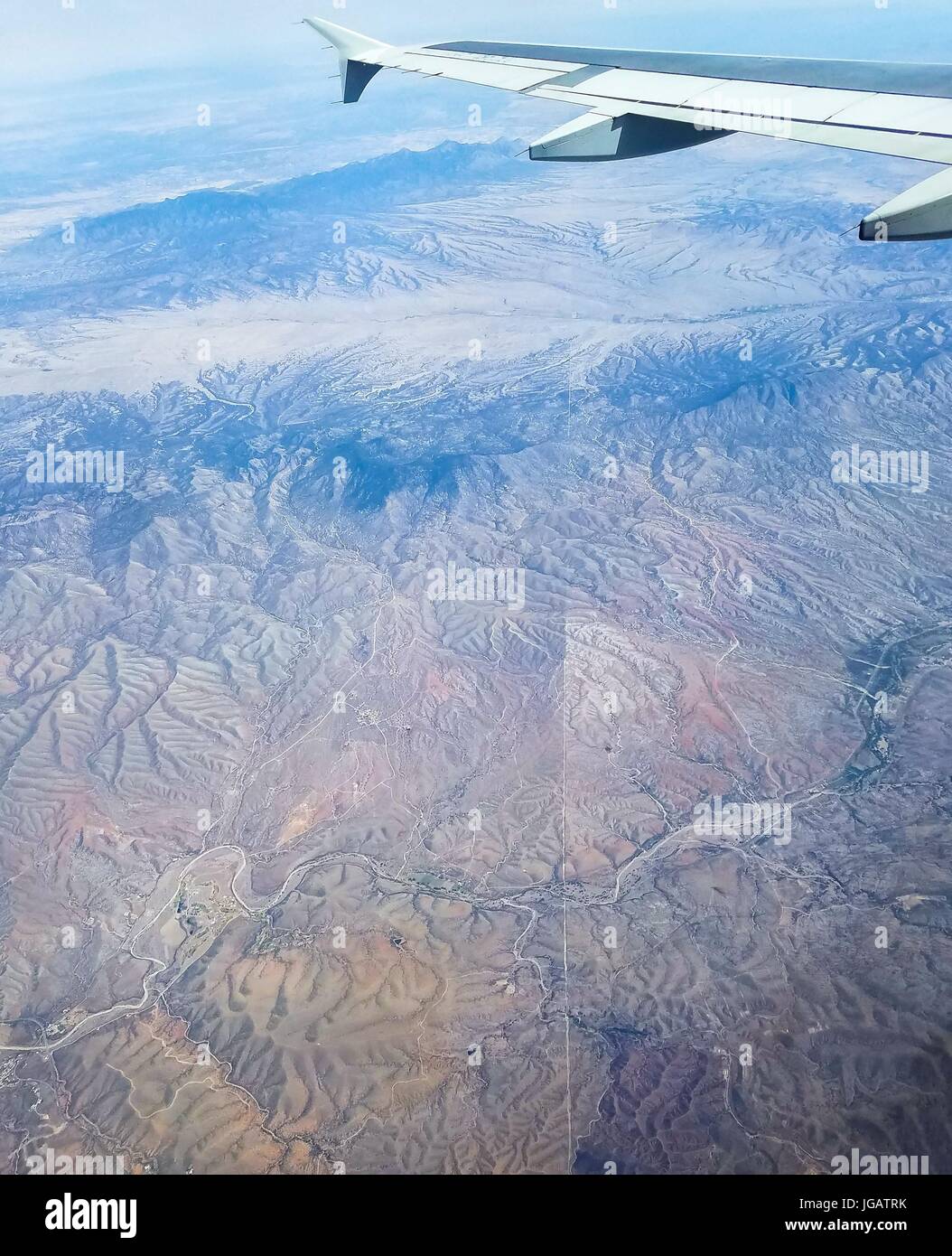 The vertical line in the middle section of the image is the border ...