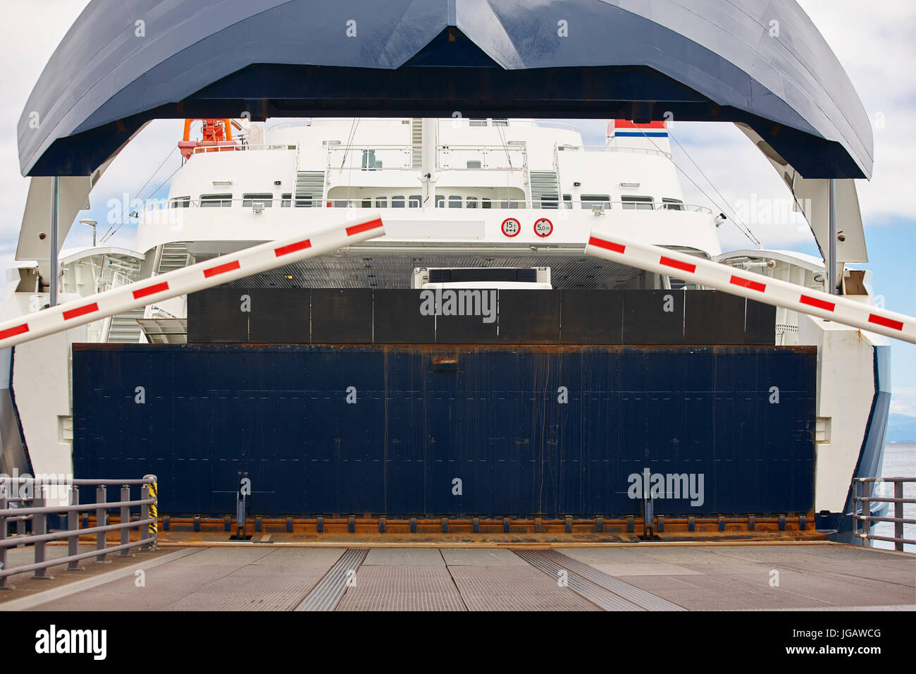 Ferry port barrier hi-res stock photography and images - Alamy