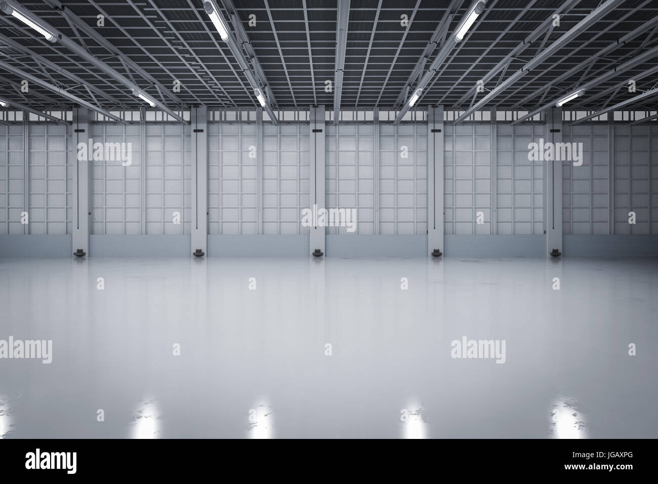 Empty Warehouse Wallpaper