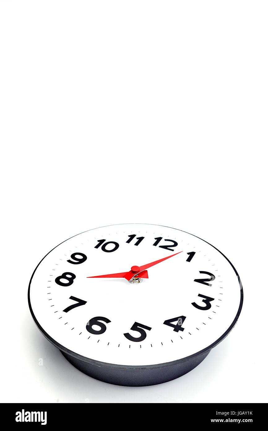A studio photo of a wall clock Stock Photo - Alamy