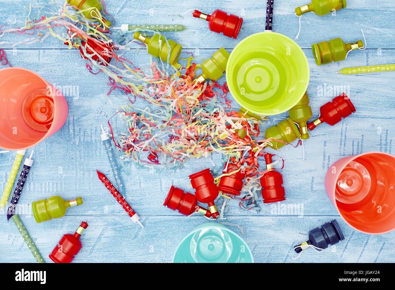 A studio photo of party poppers Stock Photo - Alamy