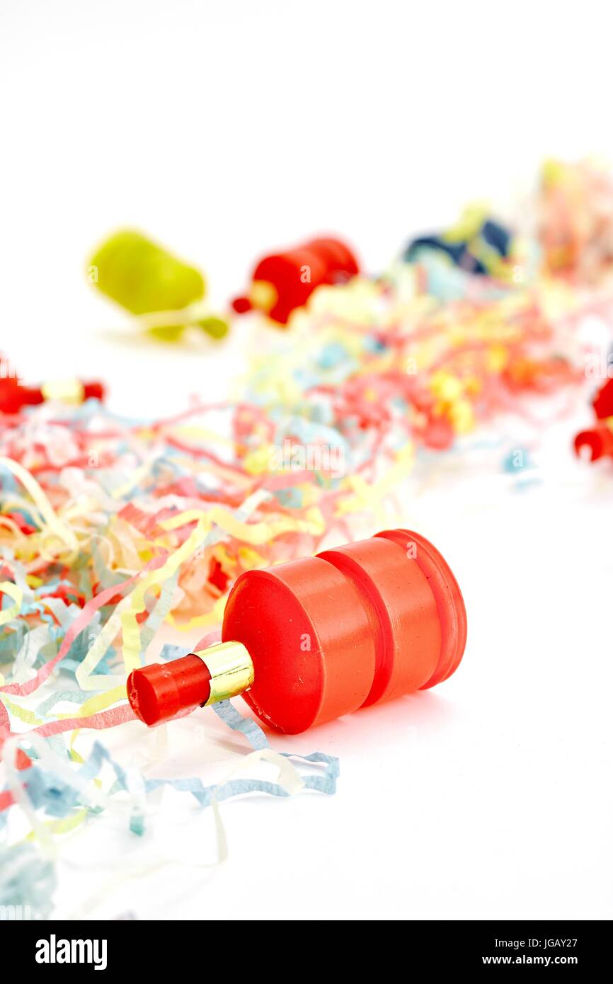 A studio photo of party poppers Stock Photo - Alamy