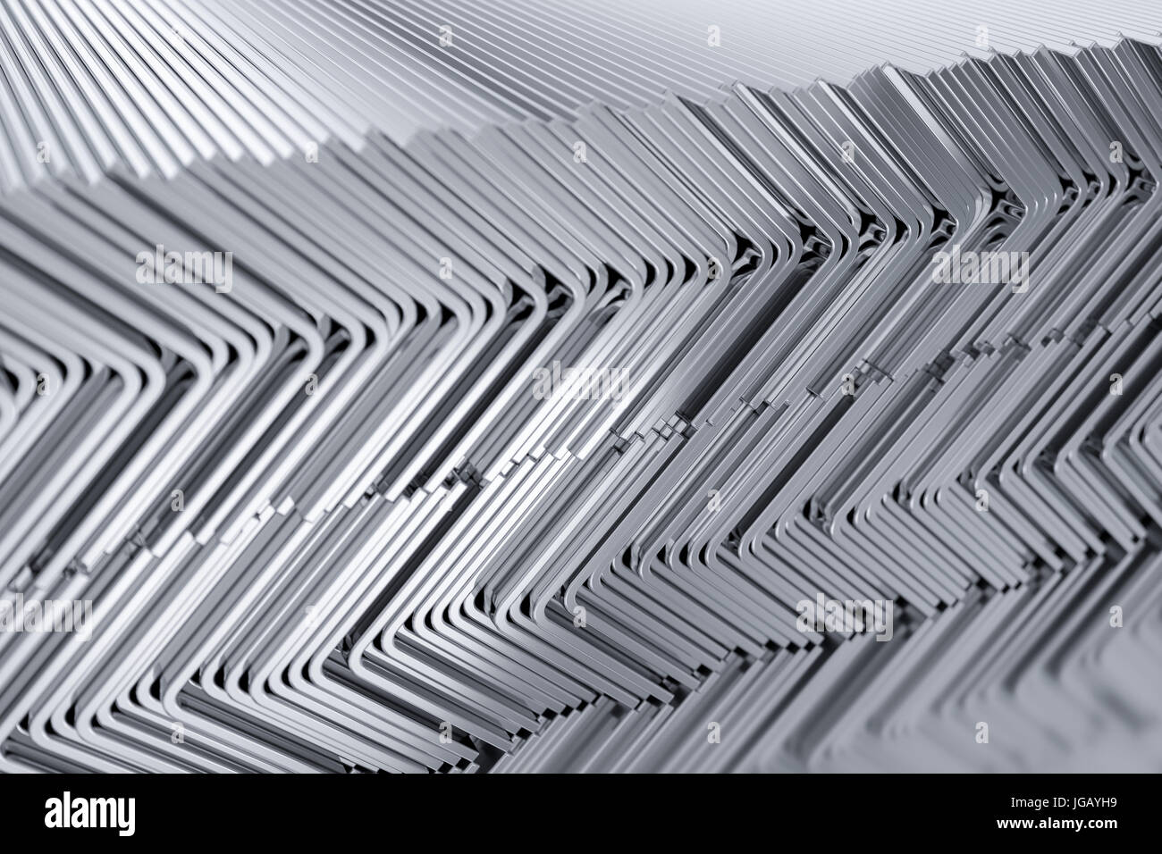 Rolled metal profile product. 3d rendering illustration Stock Photo - Alamy