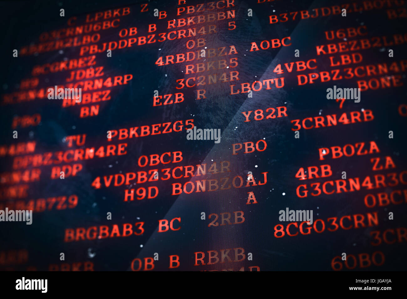 Digital technology computer background data screen. 3d rendering ...