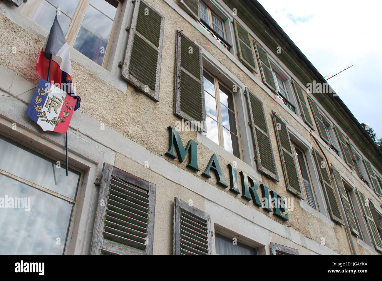 Town hall on Castellane avenue in Eaux-Bonnes (France Stock Photo - Alamy