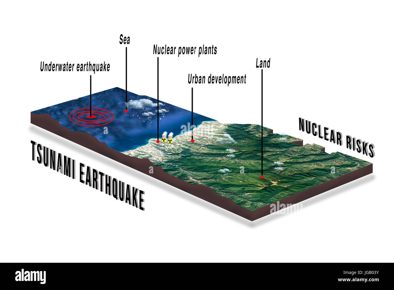 Tsunami map hi-res stock photography and images - Alamy