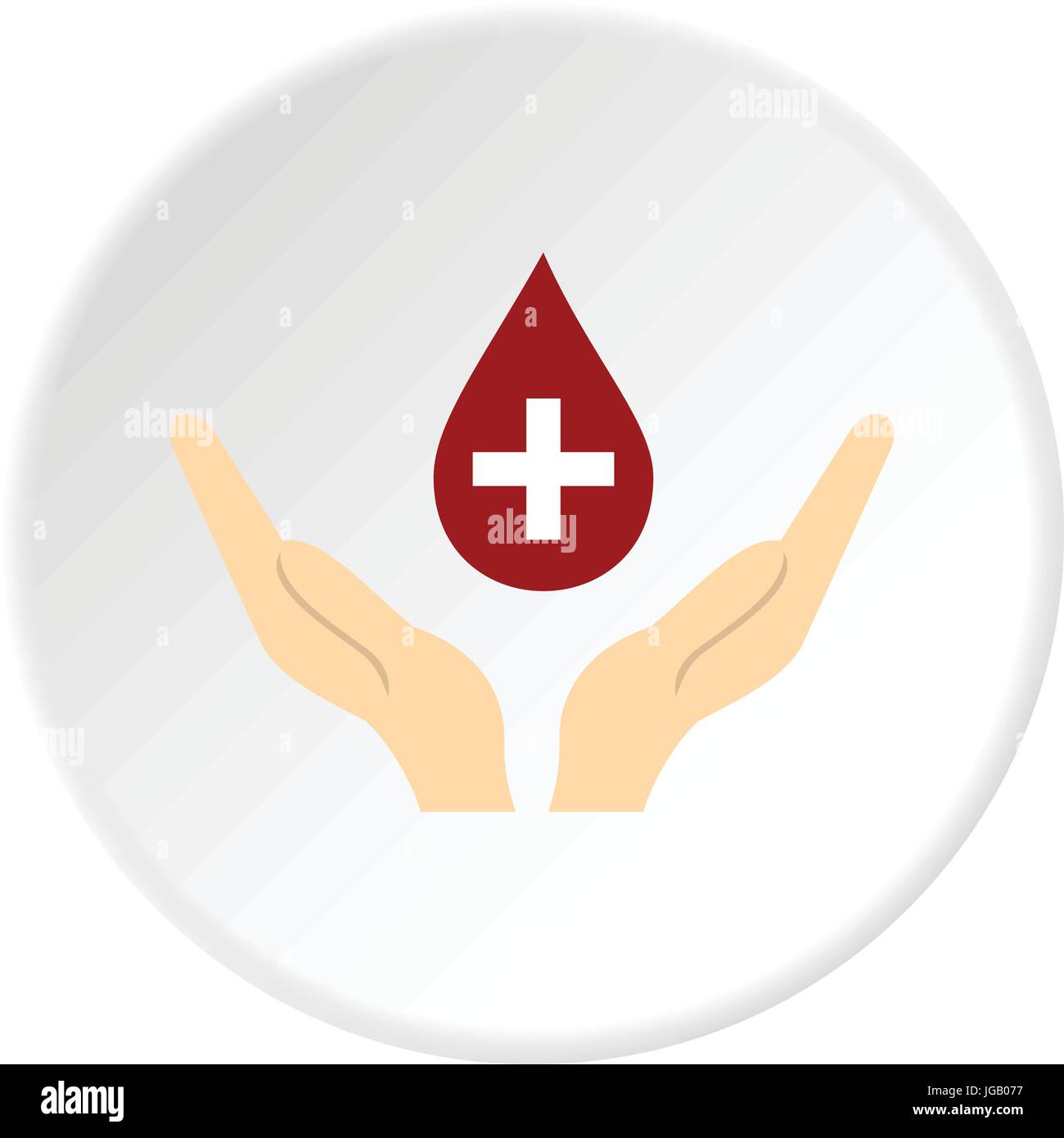 Hands holding blood drop icon circle Stock Vector Image & Art - Alamy