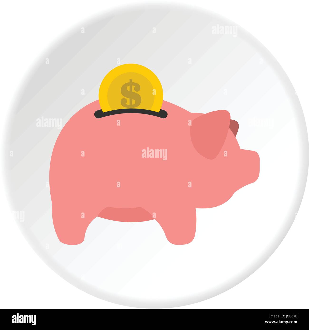 Pig money box icon circle Stock Vector Image & Art - Alamy