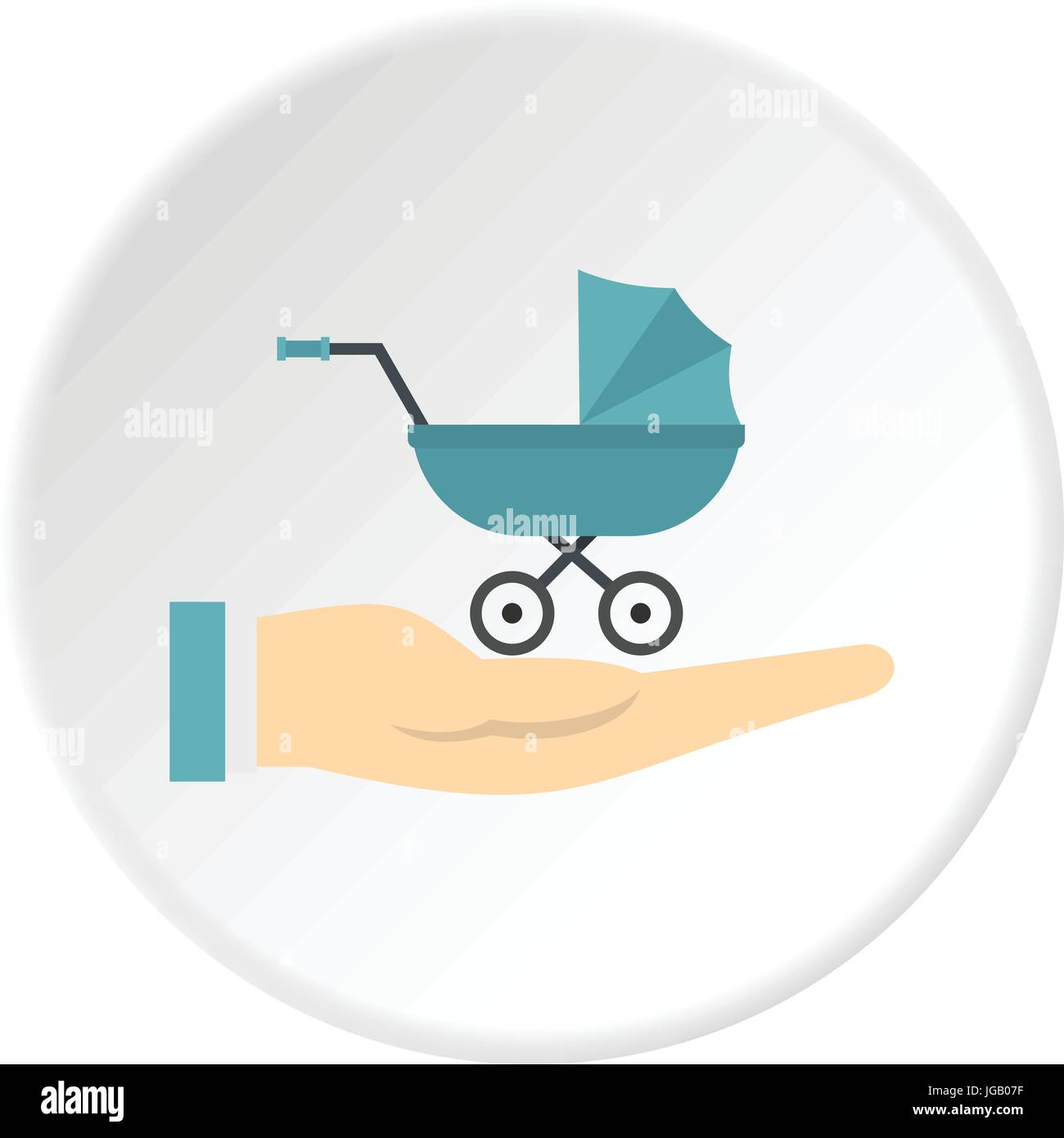 Baby pram protection icon circle Stock Vector Image & Art - Alamy