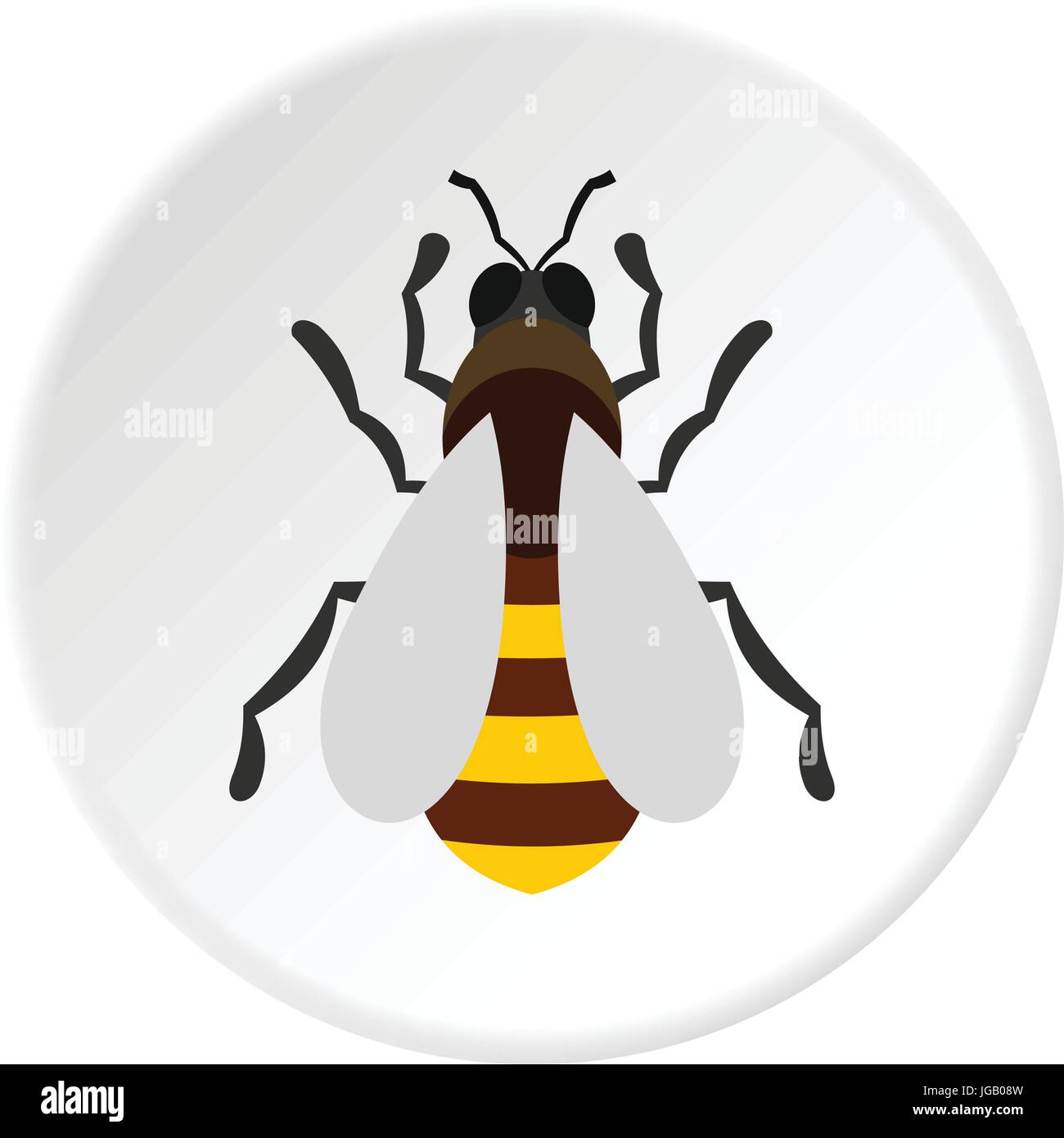 Bee icon circle Stock Vector Image & Art - Alamy
