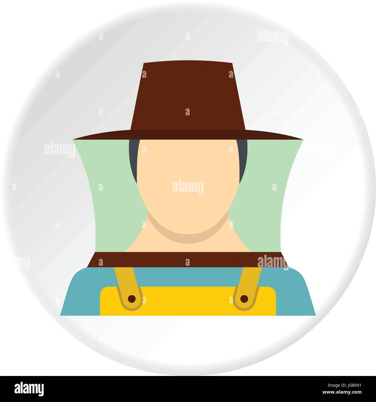 Beekeeper icon circle hi-res stock photography and images - Alamy