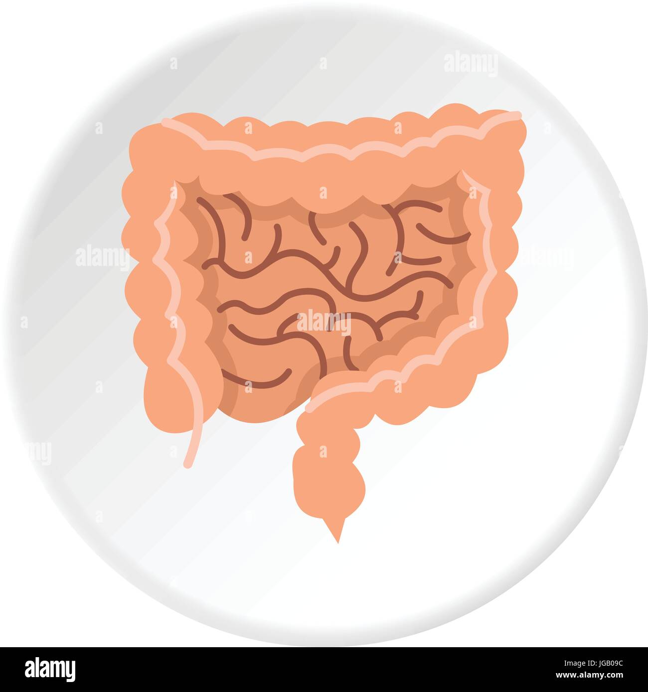 Intestines icon circle Stock Vector Image & Art - Alamy