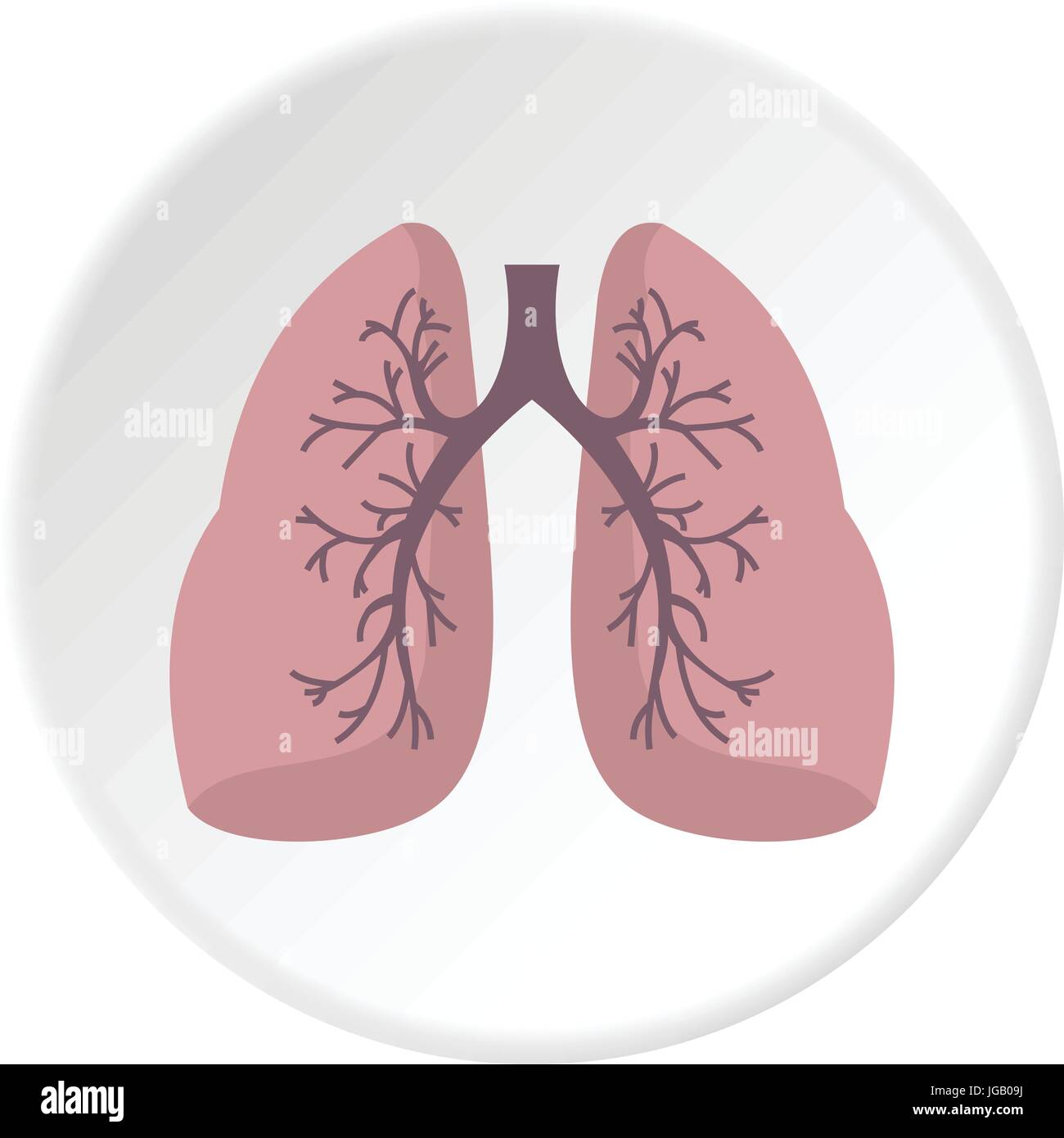 Lungs circle icon vector symbol hi-res stock photography and images - Alamy