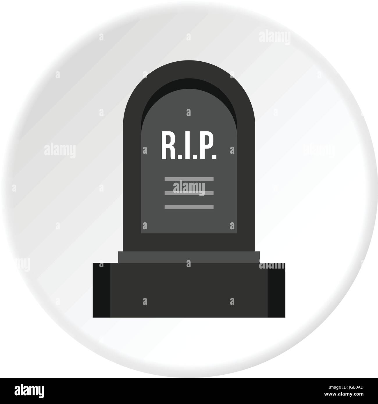 Headstone icon circle Stock Vector Image & Art - Alamy