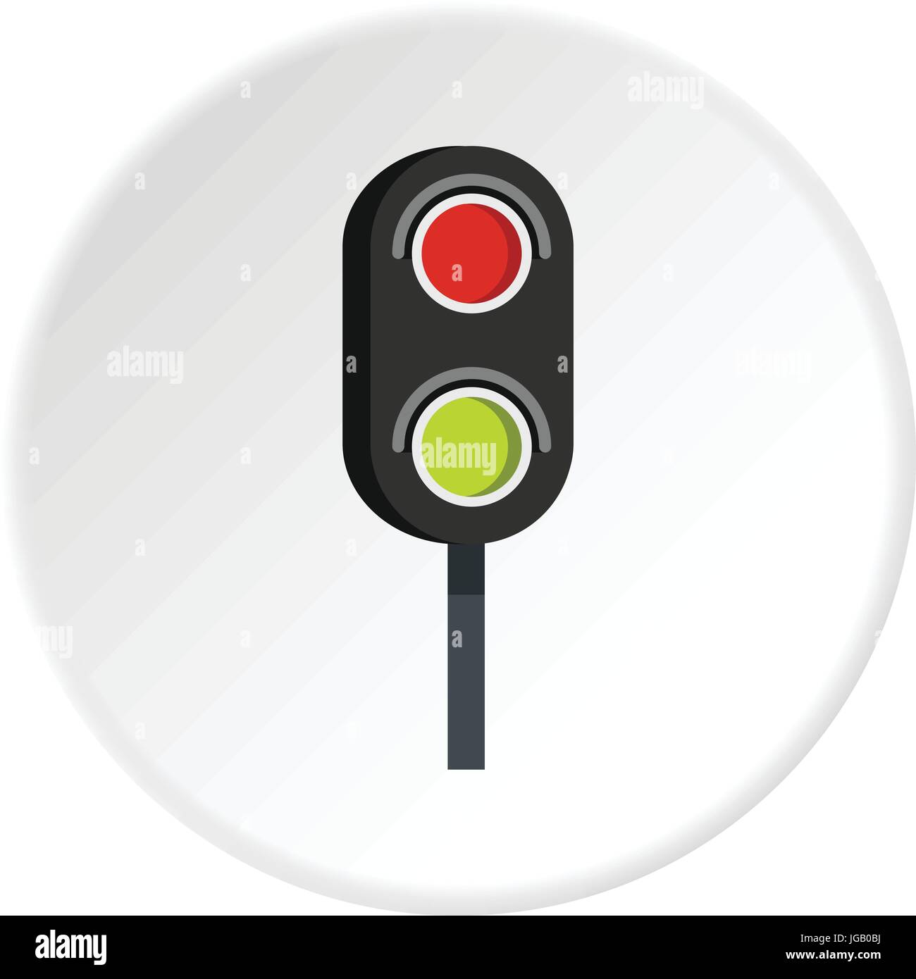 Semaphore trafficlight icon circle Stock Vector Image & Art - Alamy