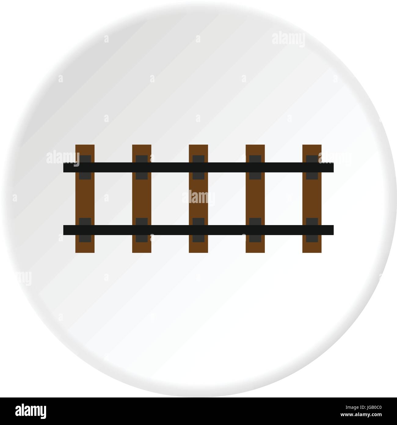 Empty railway track Stock Vector Images - Alamy