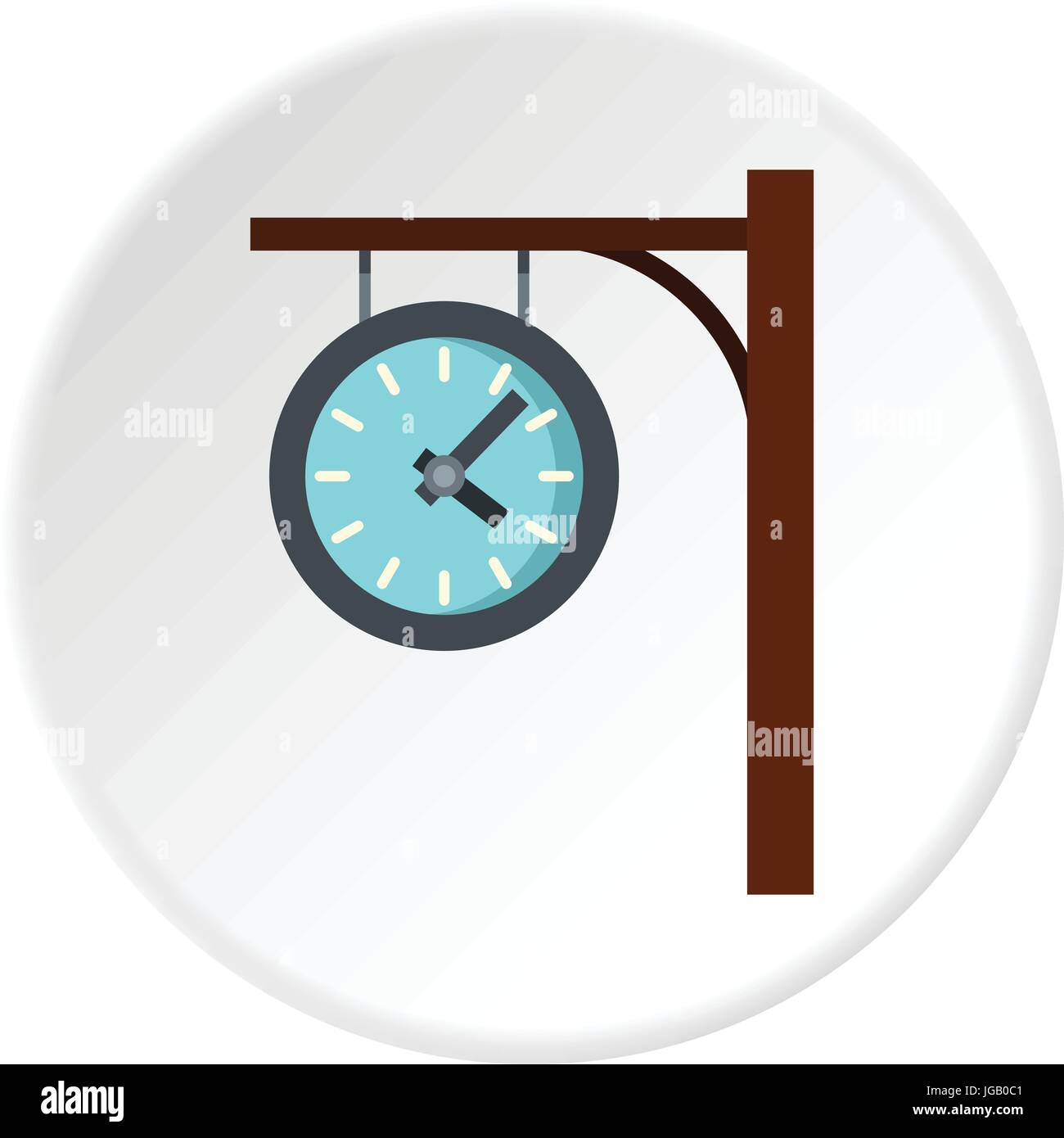 Old railway clock Stock Vector Images - Alamy