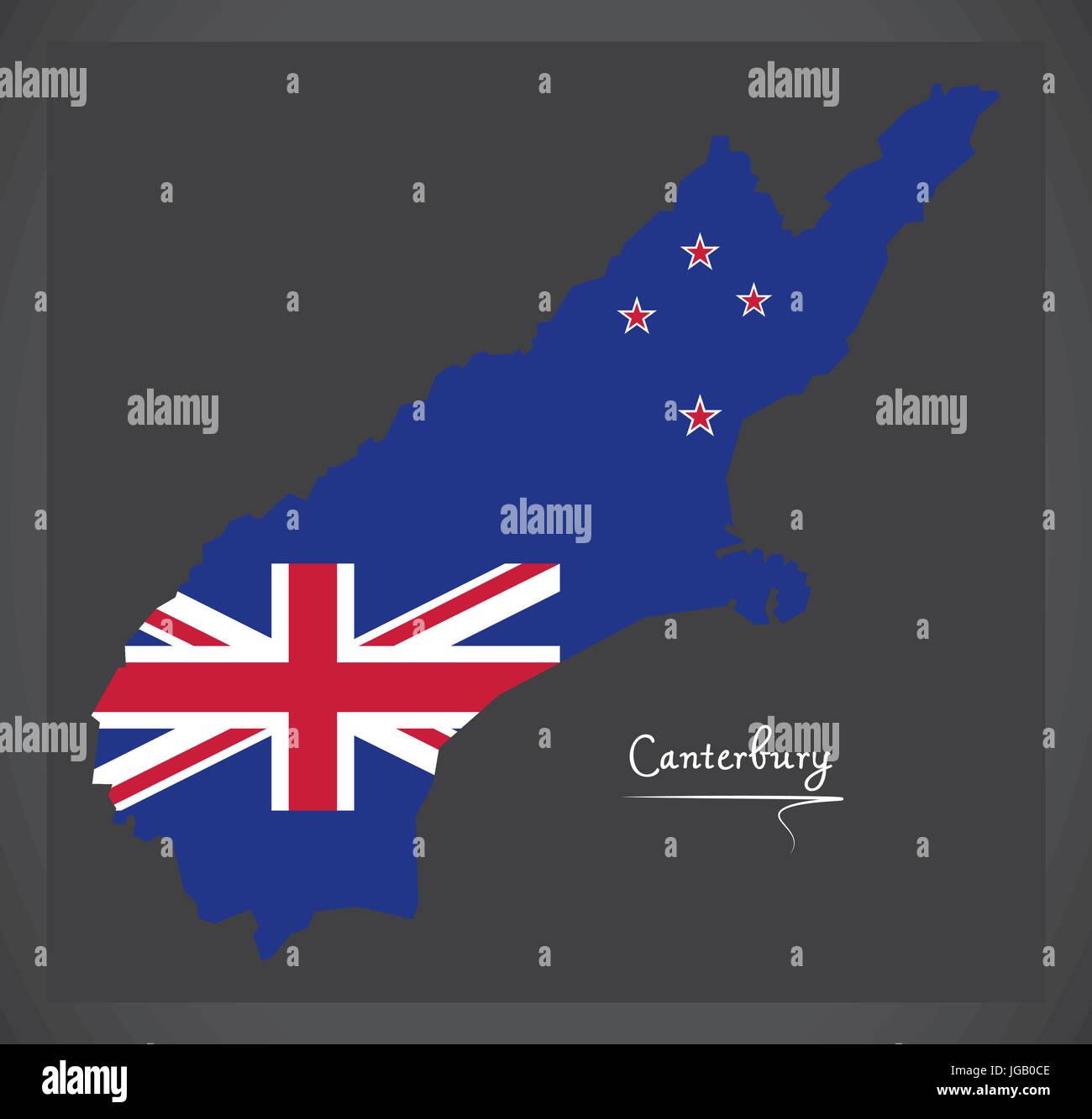 Canterbury map Stock Vector Images - Alamy