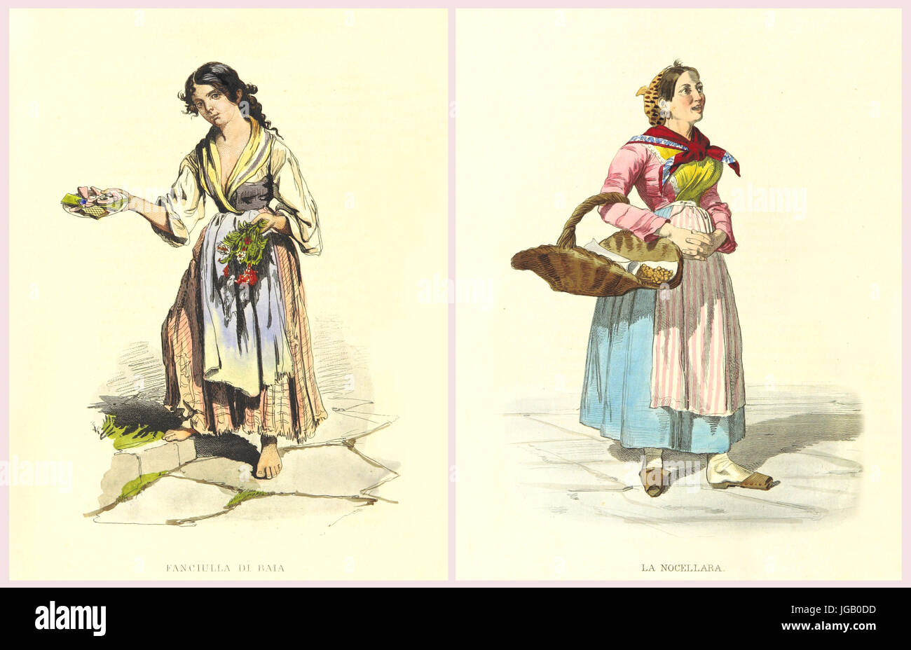 Double illustration of Neapolitan people. By Duclere, Oruvasfan ...