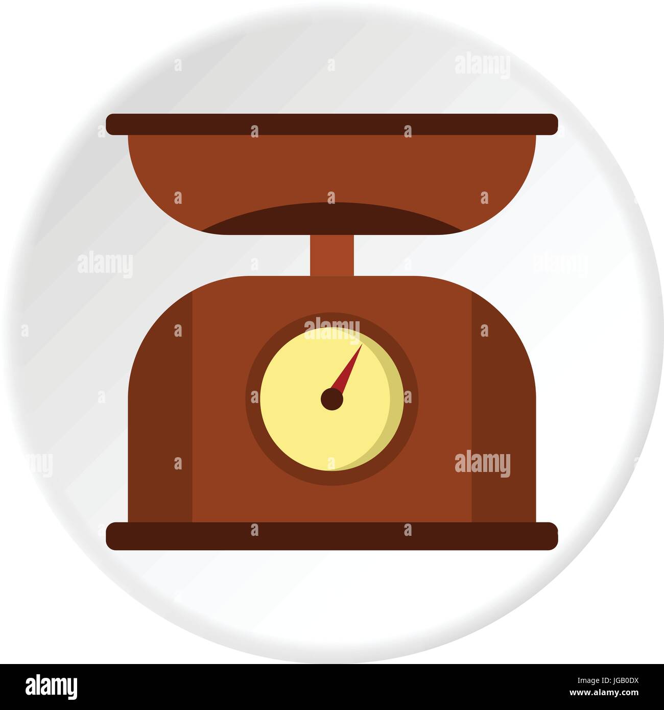 Brown kitchen scales icon circle Stock Vector Image & Art - Alamy